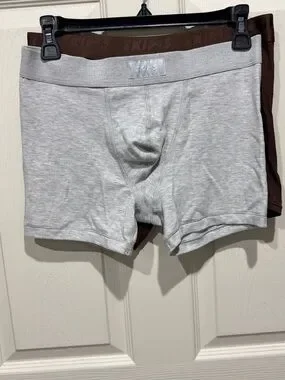Underwear & Socks | Skims Men Boxer Set Of Two Brown And Grey Medium ...